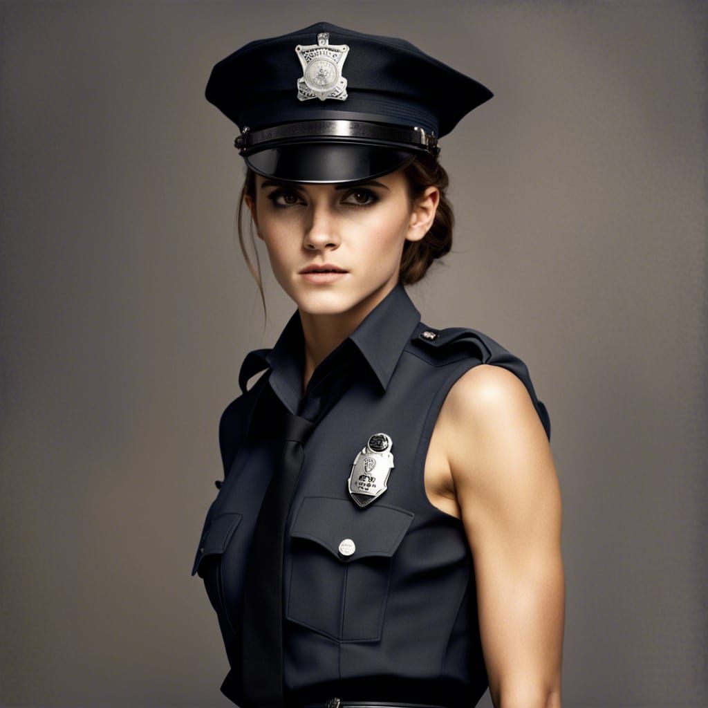 emma watson police officer - AI Generated Artwork - NightCafe Creator