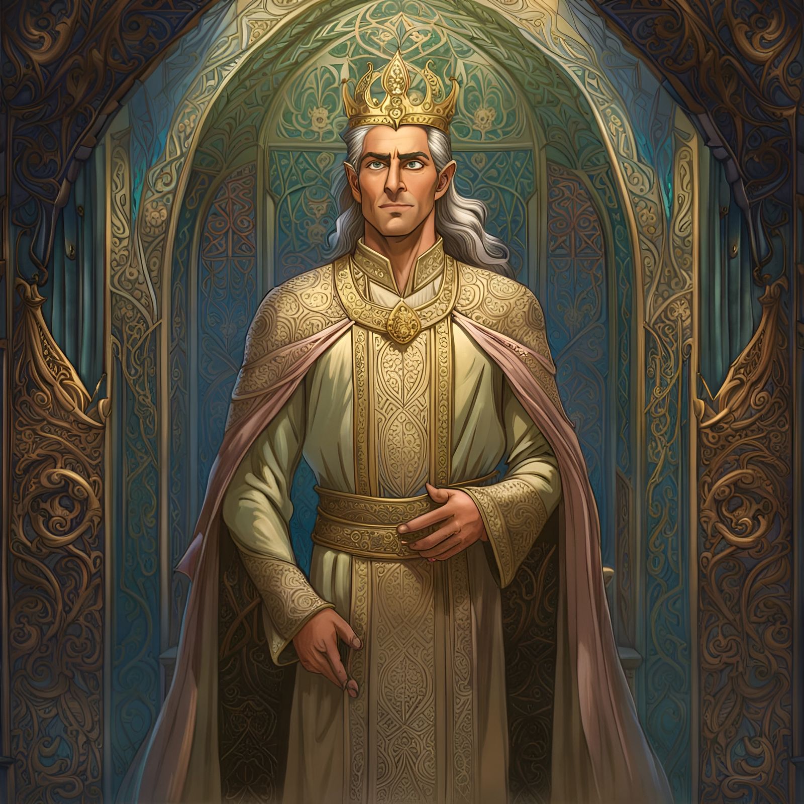 Arnor, King of the Elves - AI Generated Artwork - NightCafe Creator