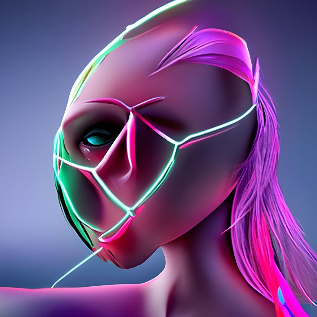 Android Face under construction 8K 3D Behance HD - AI Generated Artwork ...