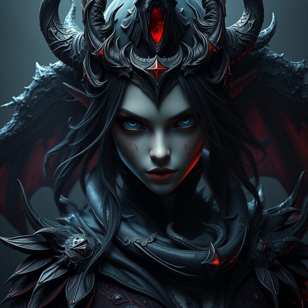 Fantasy - Dark Gothic Fantasy Character in Mysterious Realm