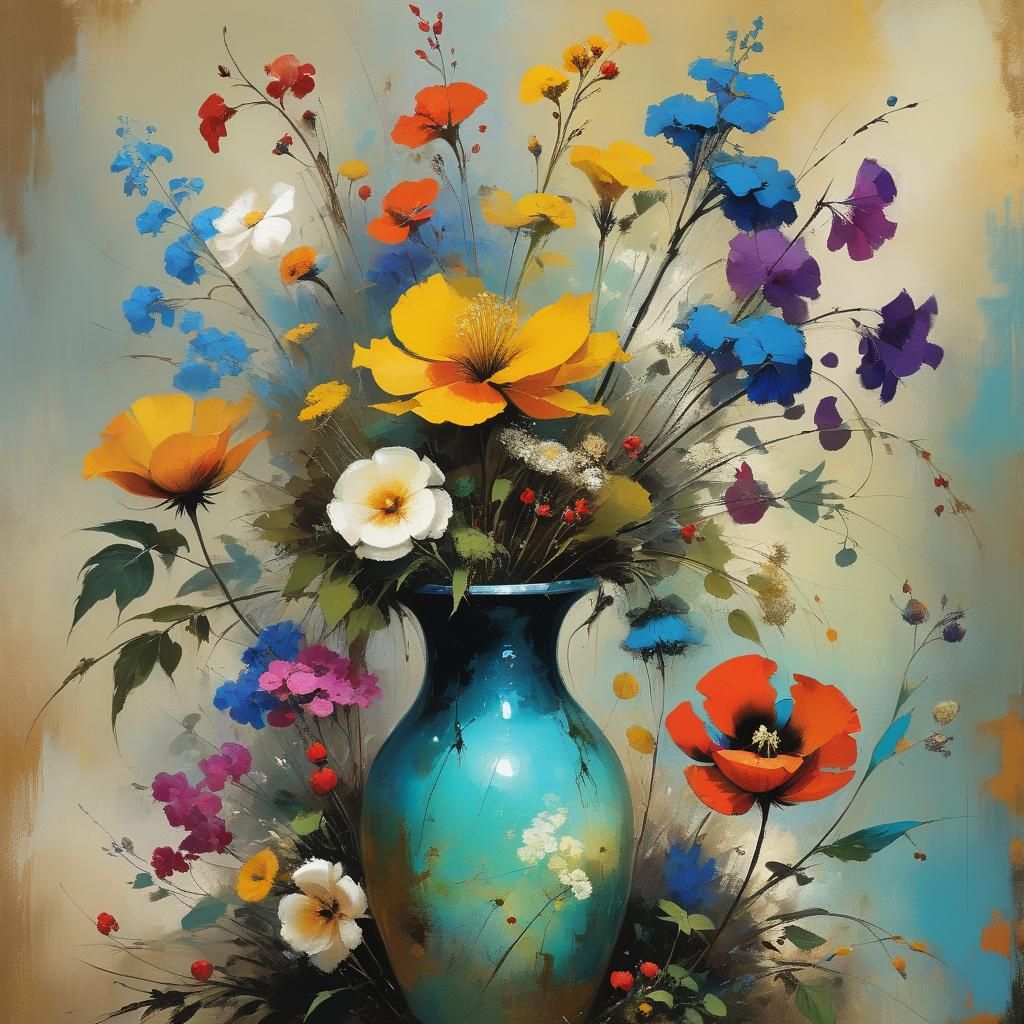Bouquet of flowers - AI Generated Artwork - NightCafe Creator