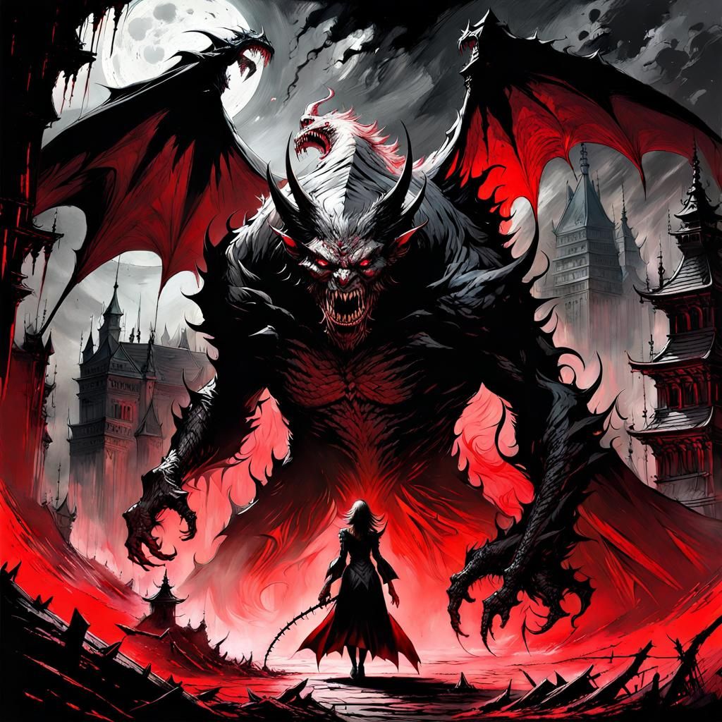 Facing the Vampire King - AI Generated Artwork - NightCafe Creator