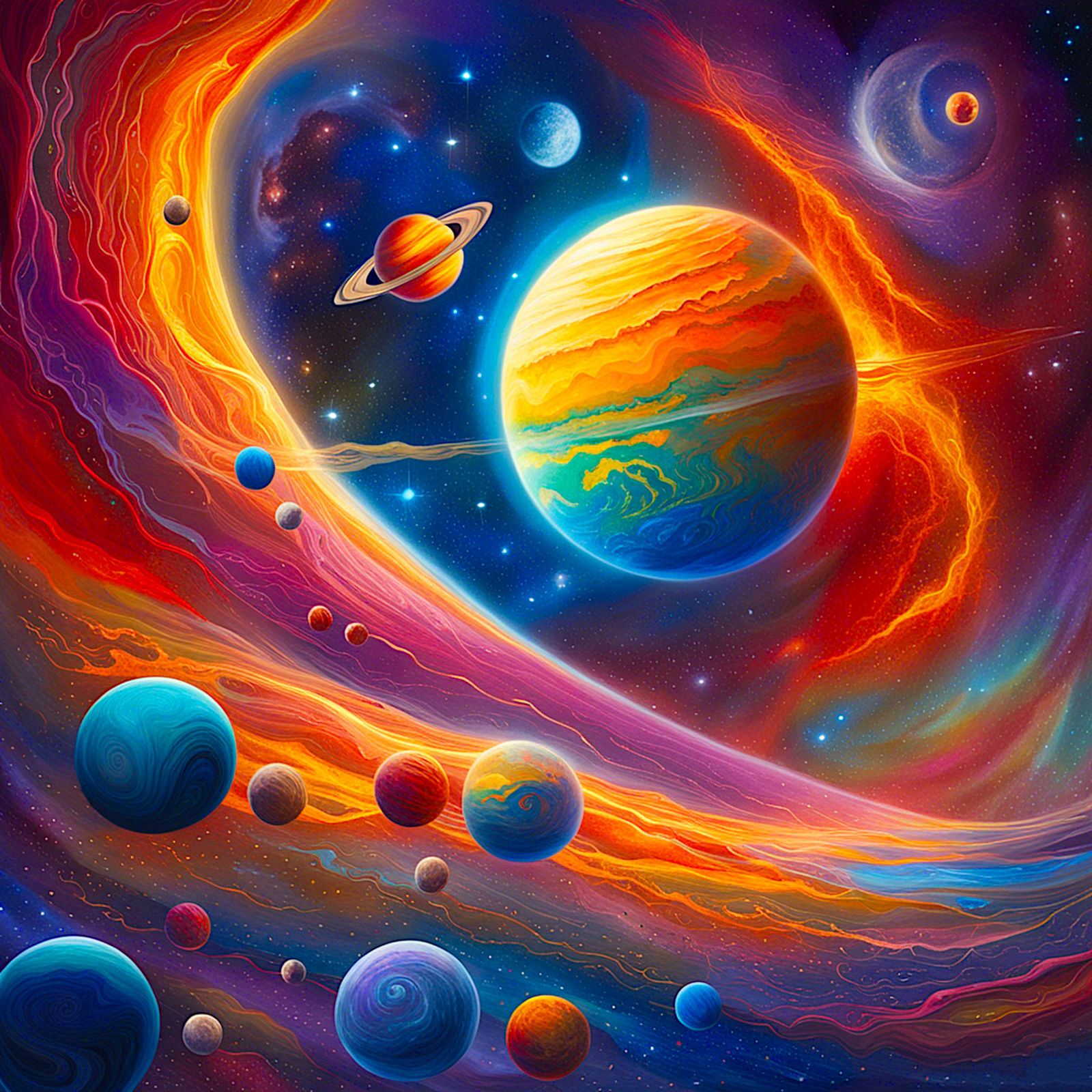 Galaxy Waves - AI Generated Artwork - NightCafe Creator