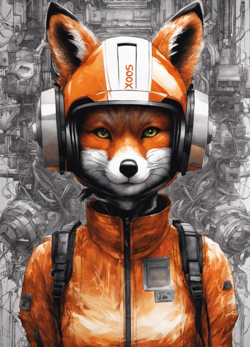 Fox pilot - AI Generated Artwork - NightCafe Creator