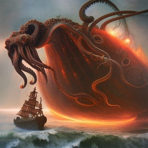 Fat Cthulhu - AI Generated Artwork - NightCafe Creator