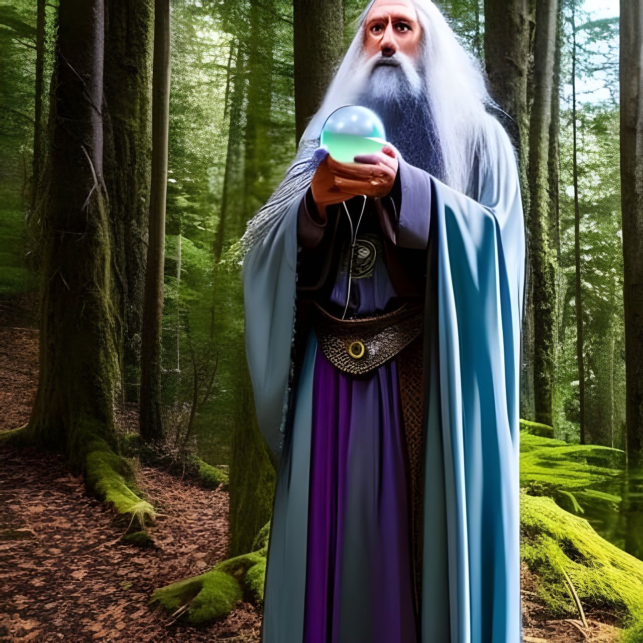 The legendary Wizard Merlin used his magical powers for the Good of ...