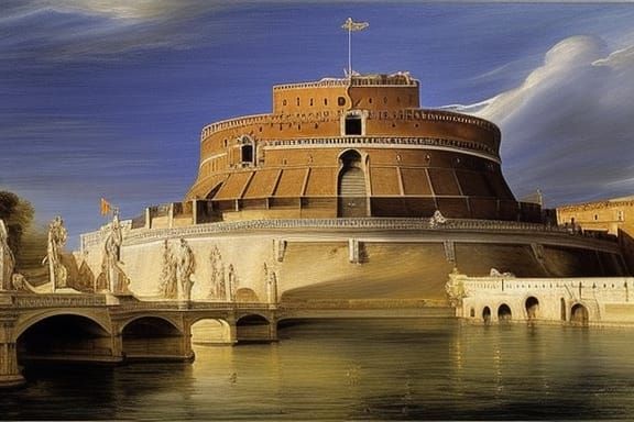 Castel Sant'Angelo by Peter Paul Rubens : r/nightcafe