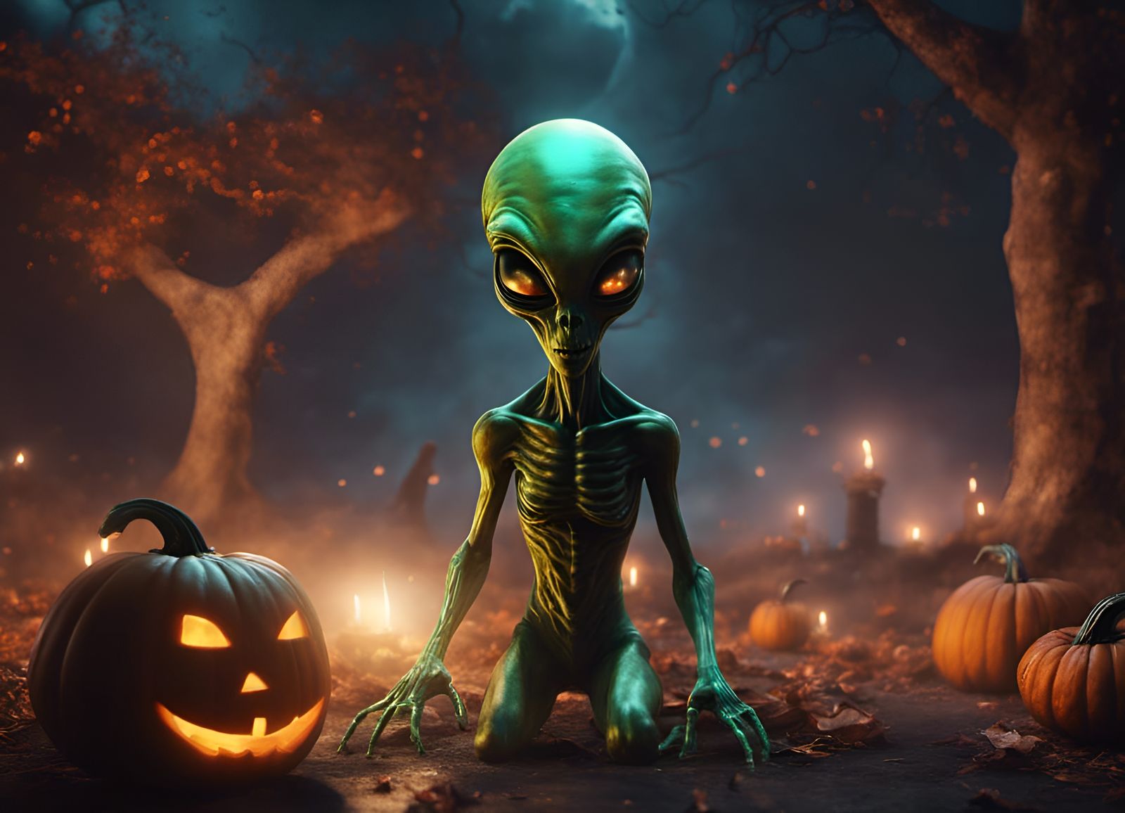 Spooky space. - AI Generated Artwork - NightCafe Creator