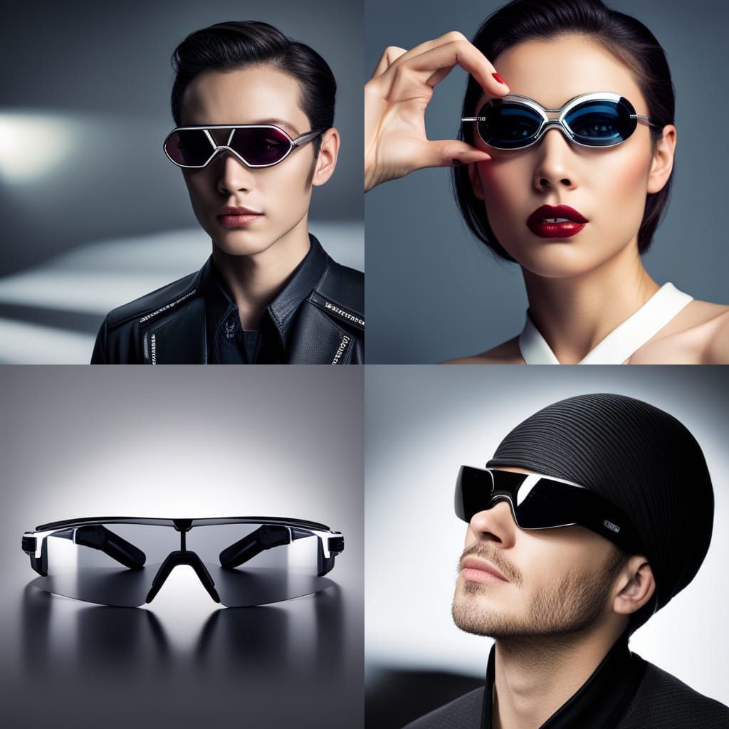 ultra futuristic sunglasses , professional photographed, canon dslr ...