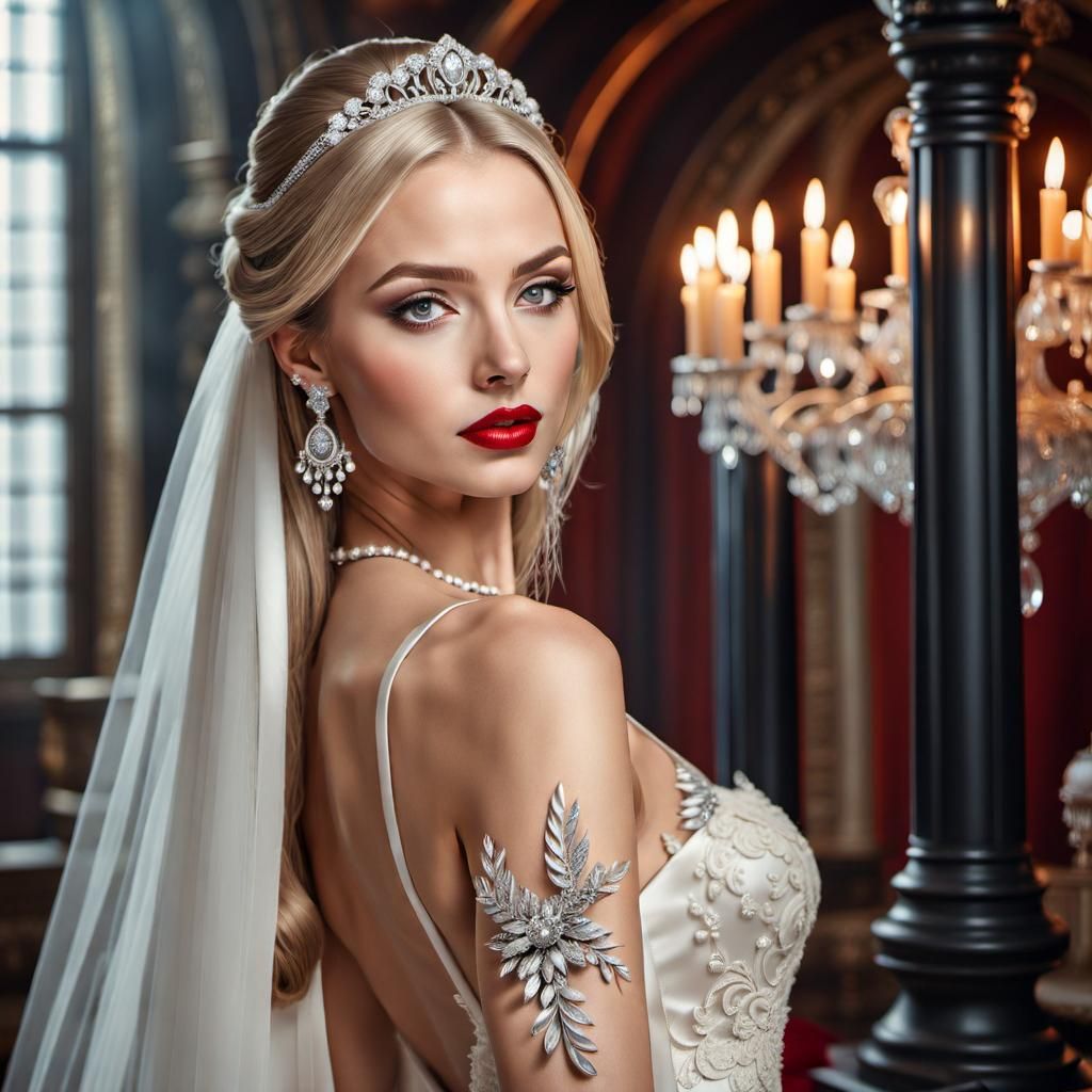 Beautiful Bride #6 - AI Generated Artwork - NightCafe Creator