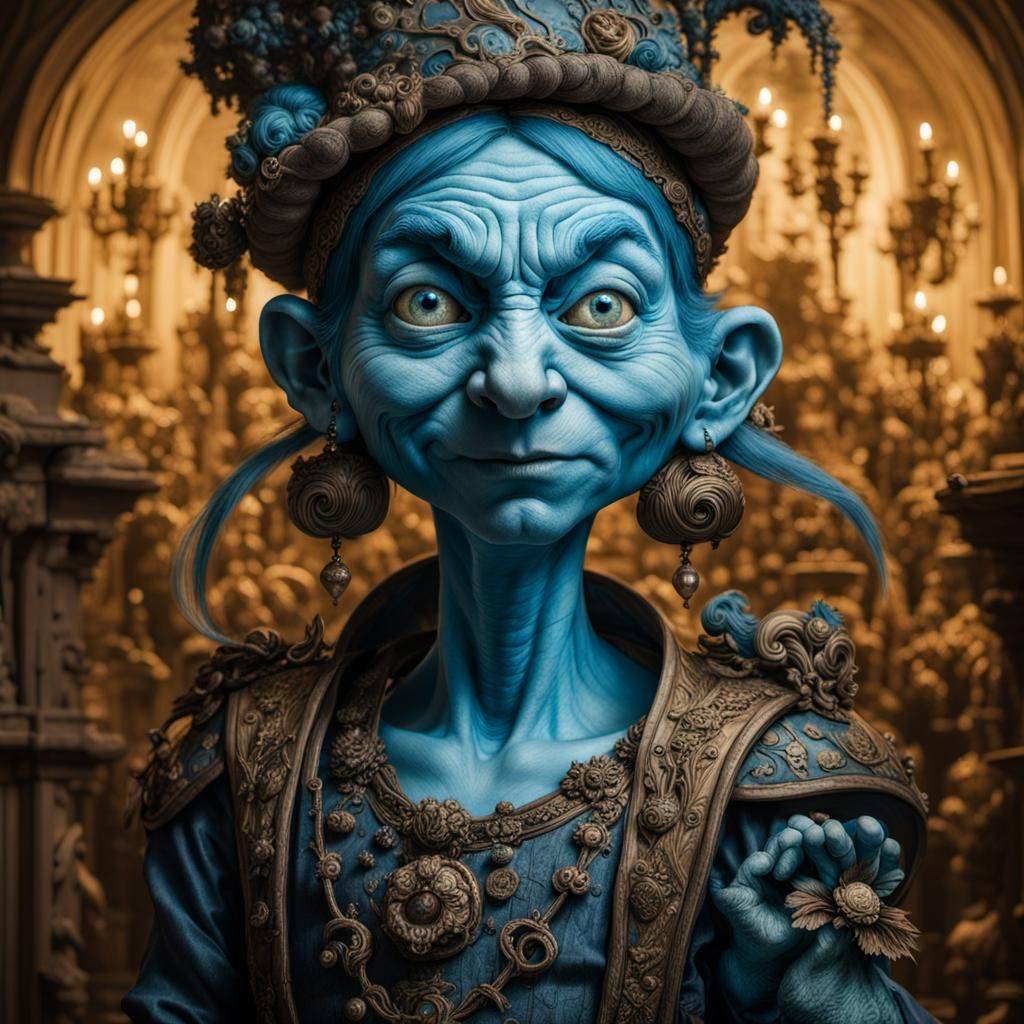 Portrait of a smurf - AI Generated Artwork - NightCafe Creator