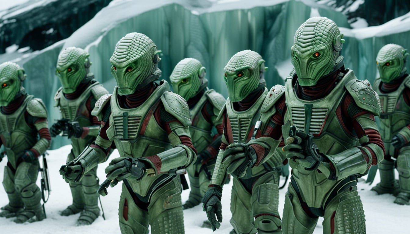 Cyber Ice Warrior Silurians? - AI Generated Artwork - NightCafe Creator