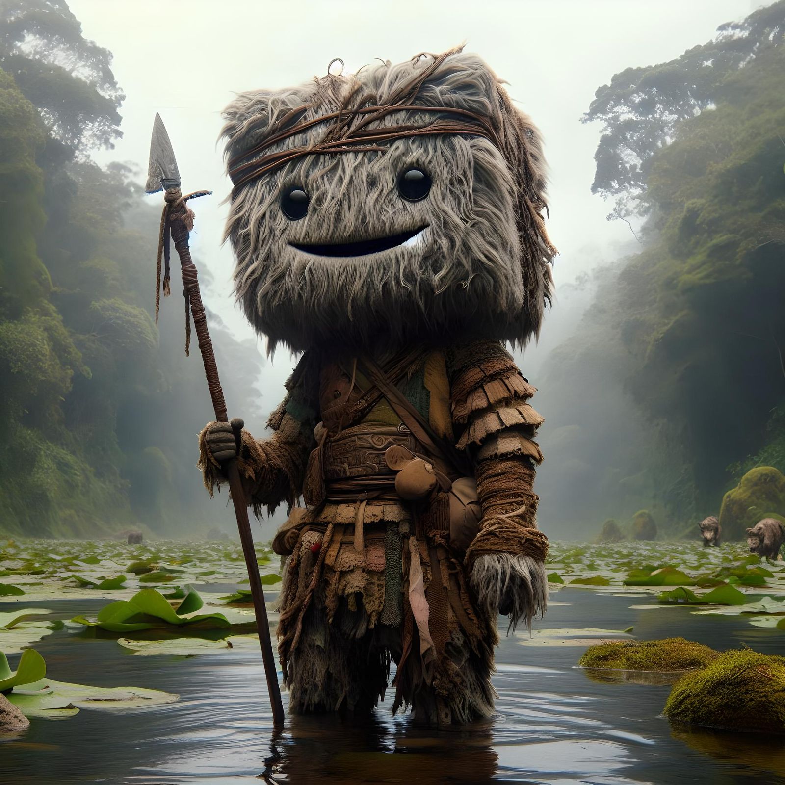 Village Warrior - Blox - AI Generated Artwork - NightCafe Creator