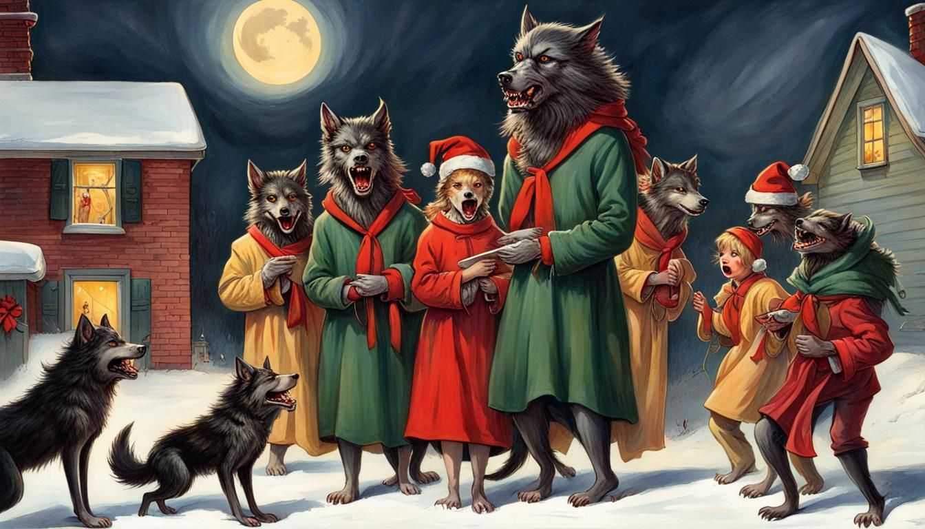 Werewolves Christmas pageant, Saturday Evening Post, scary, funny ...