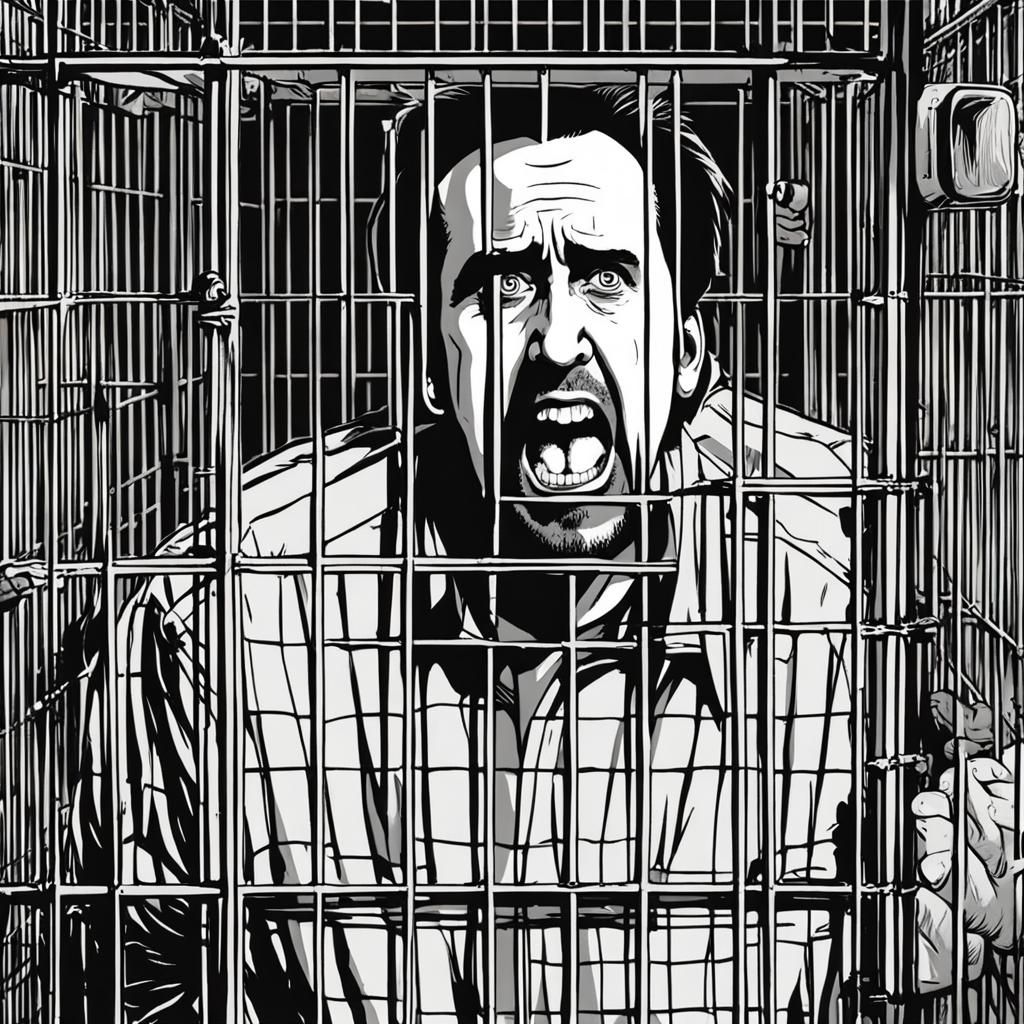 Nicolas Cage in a Rage trapped inside of a Cage - AI Generated Artwork ...