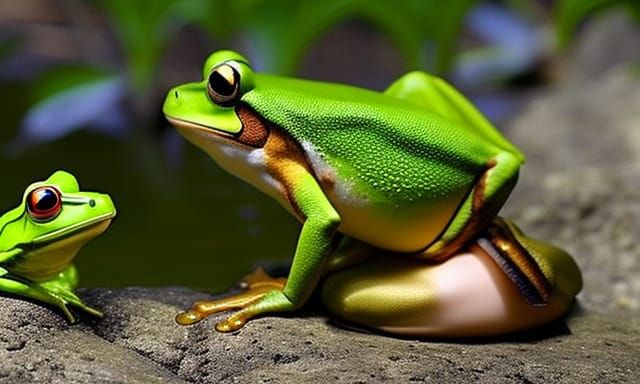 A princess kissed a frog, ups!!! - AI Generated Artwork - NightCafe Creator