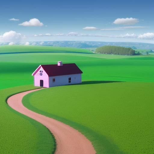 Minimalist Dreamcore House - AI Generated Artwork - NightCafe Creator