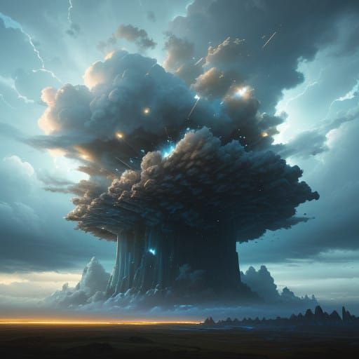 Supercell Structure - Ethereal Supercell in Dramatic Electri...