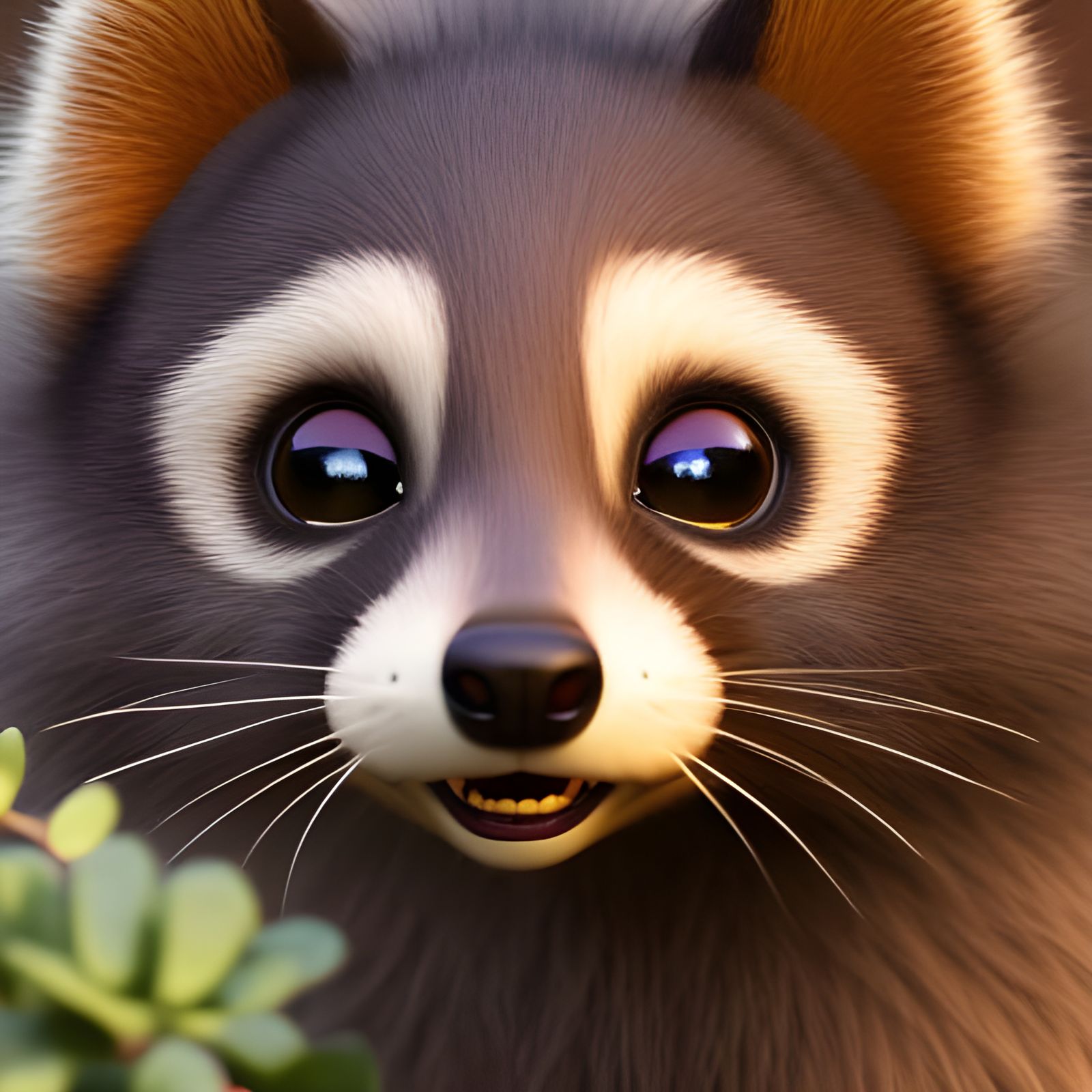 Cute baby raccoon - AI Generated Artwork - NightCafe Creator