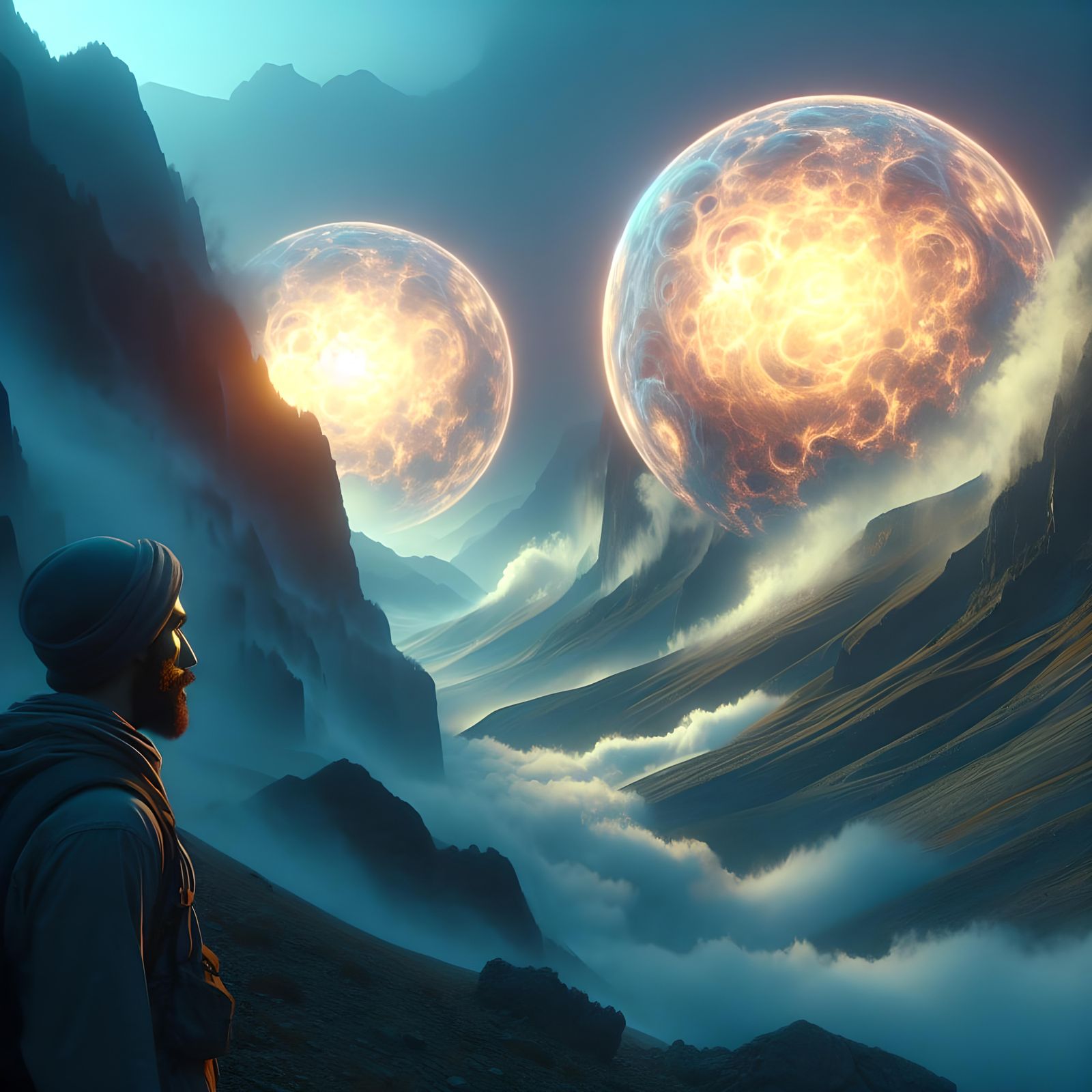 Mysterious Spheres - AI Generated Artwork - NightCafe Creator