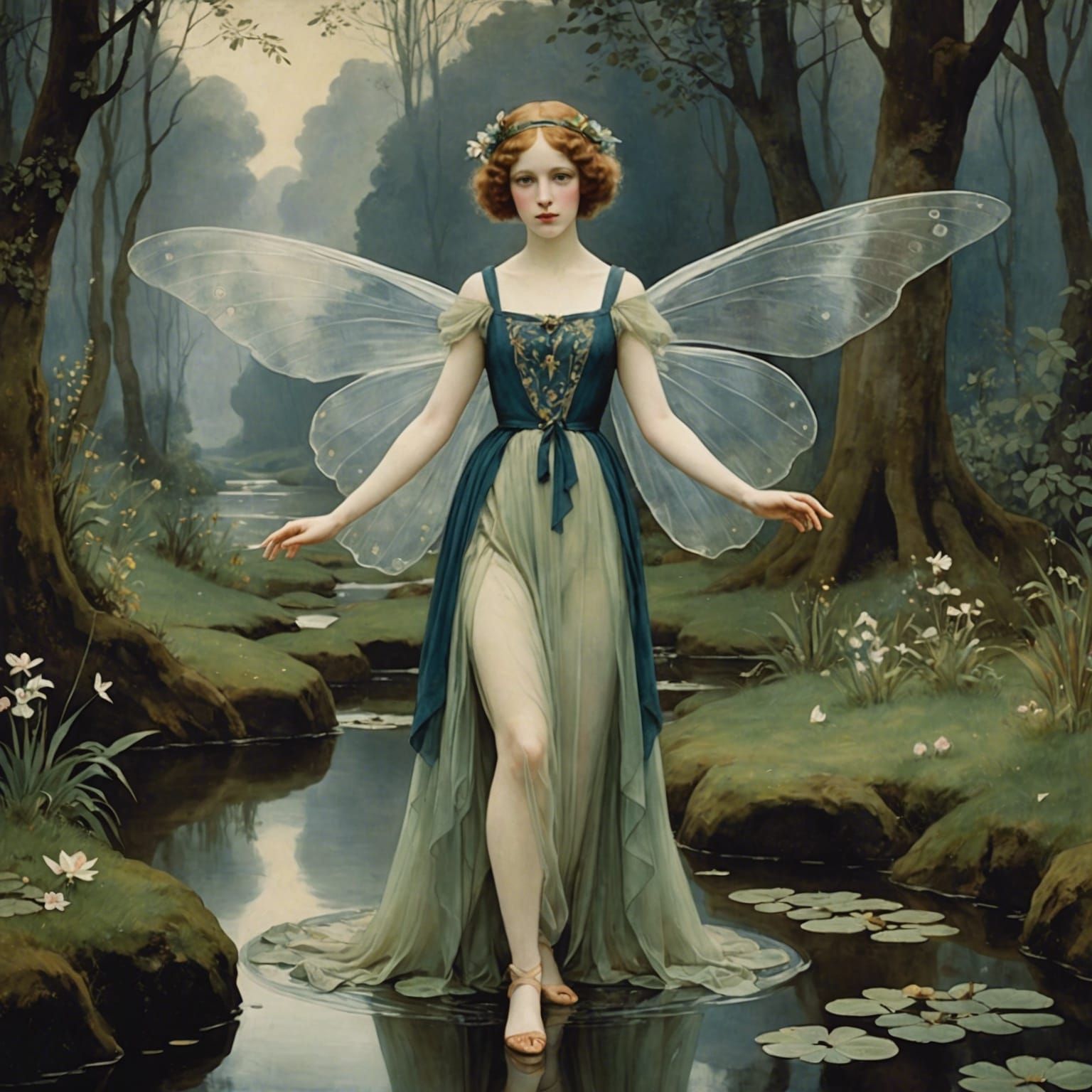 the puddle fairy - AI Generated Artwork - NightCafe Creator