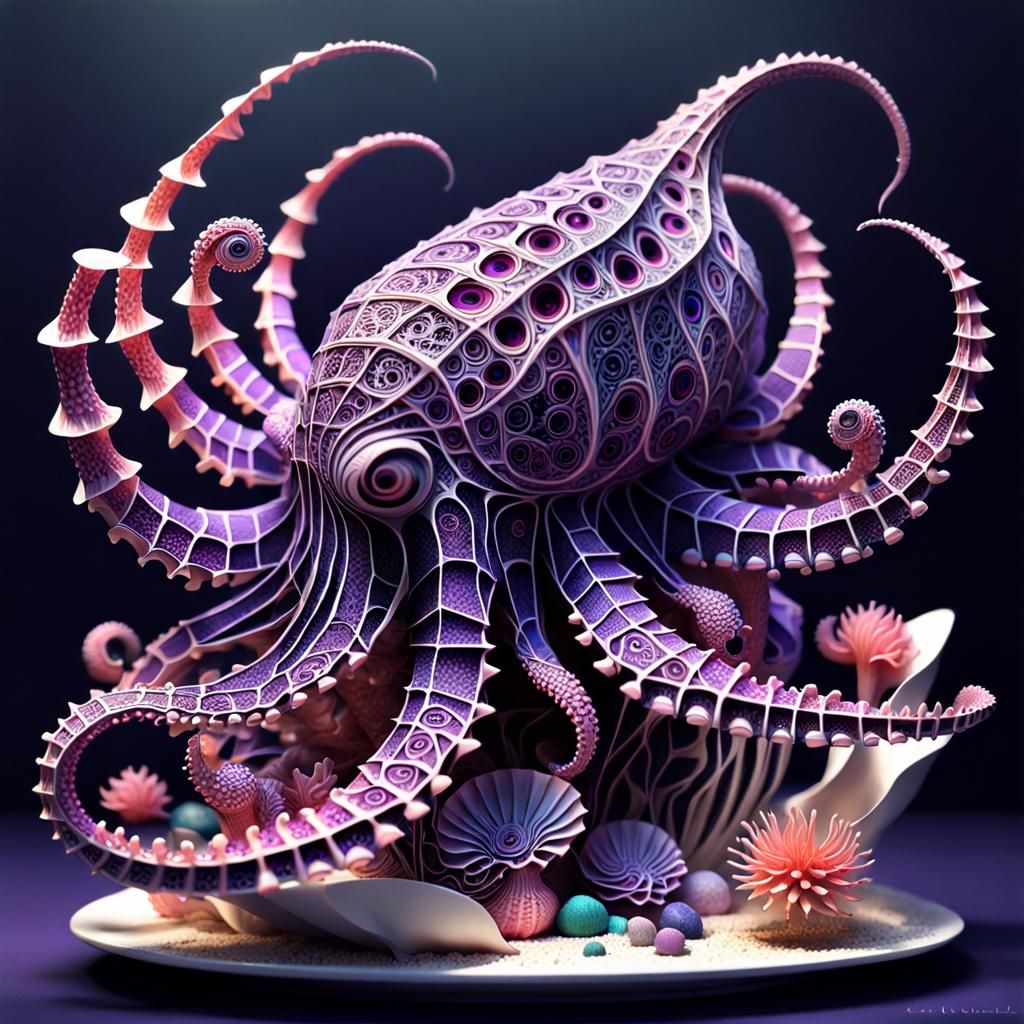 Alien Origami Octopus-Shrimp!!!!! - AI Generated Artwork - NightCafe ...