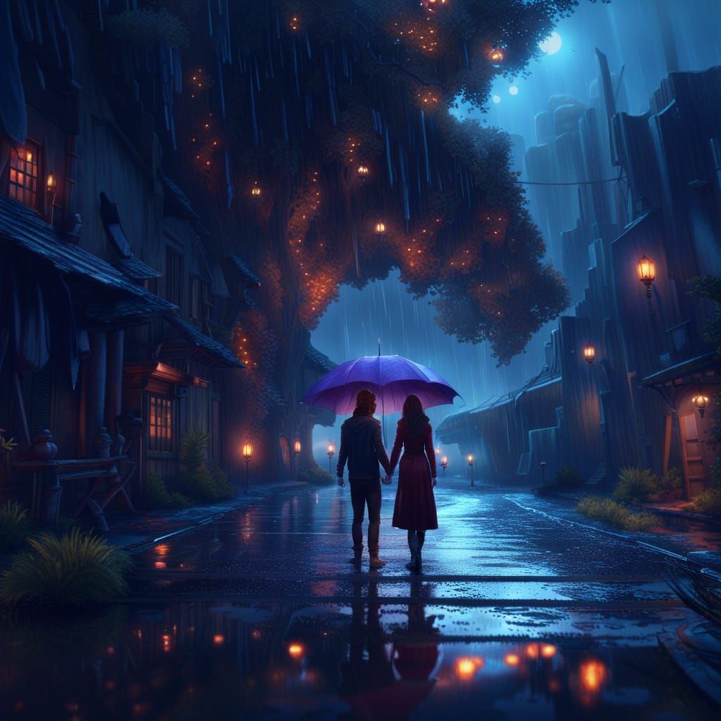 Serene night - AI Generated Artwork - NightCafe Creator