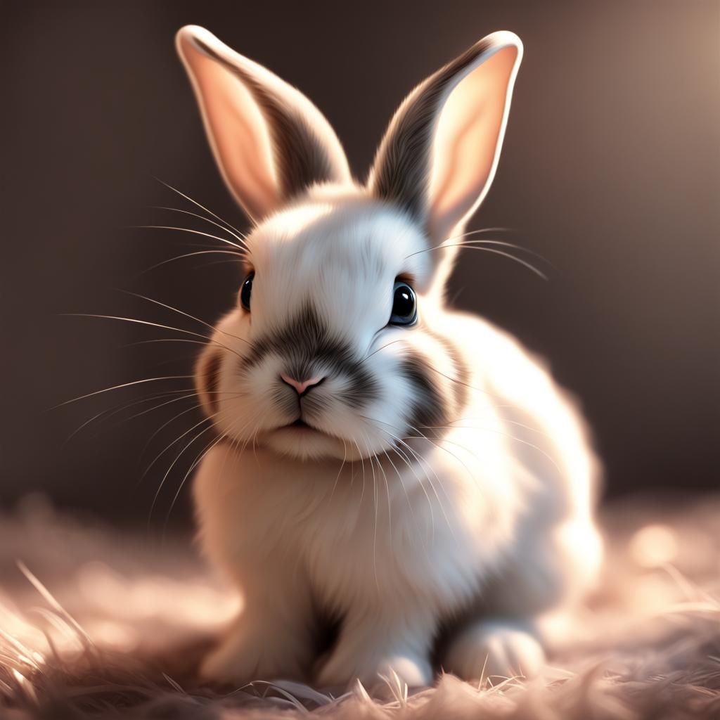 cute baby rabbit - AI Generated Artwork - NightCafe Creator