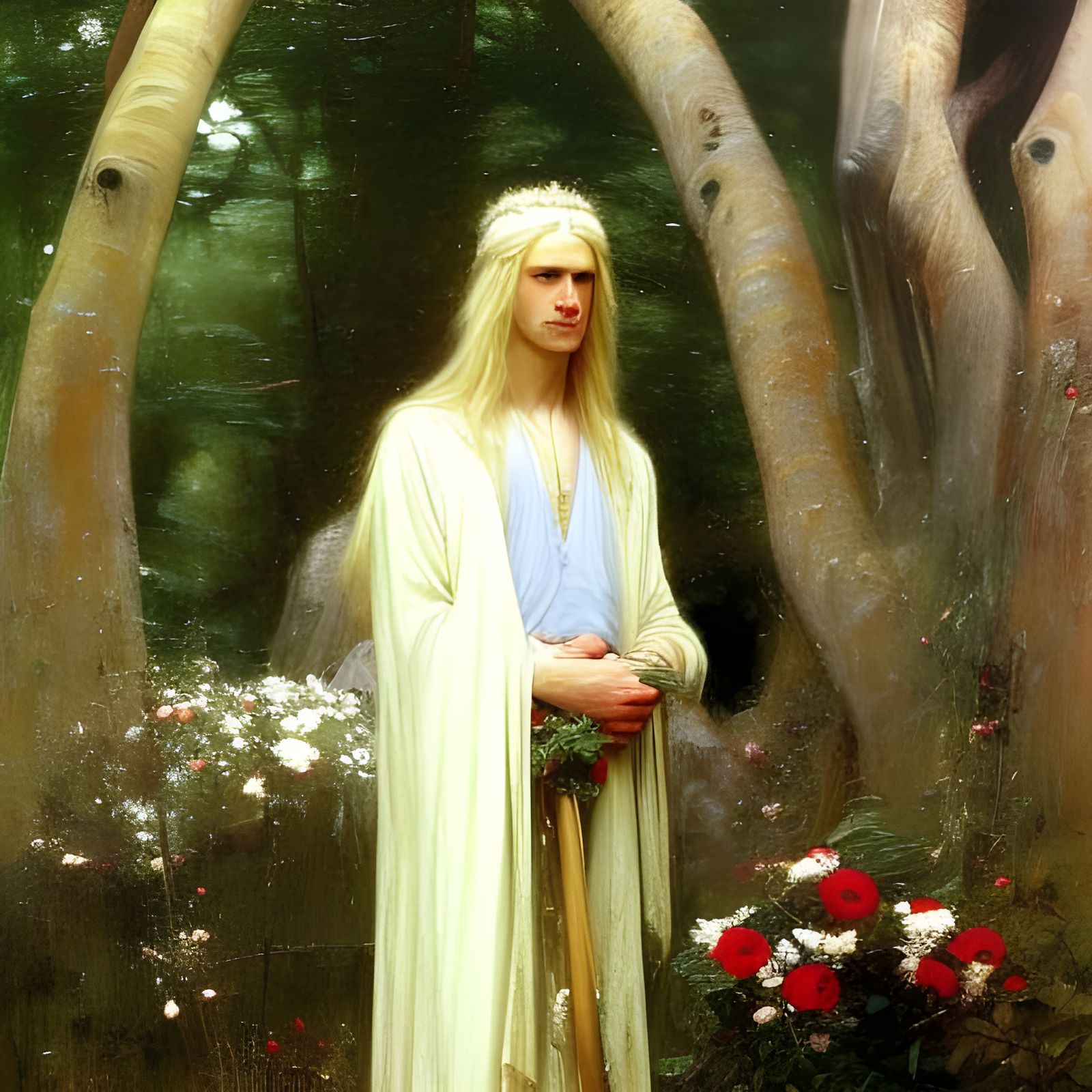 Medieval Elf Lord Illustration - AI Generated Artwork - NightCafe Creator