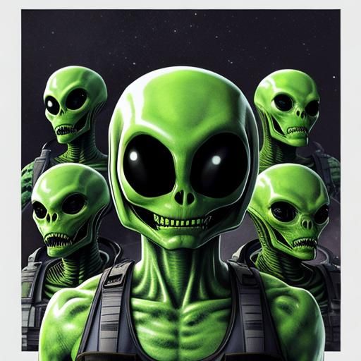 Alien Hostage Takeover - AI Generated Artwork - NightCafe Creator