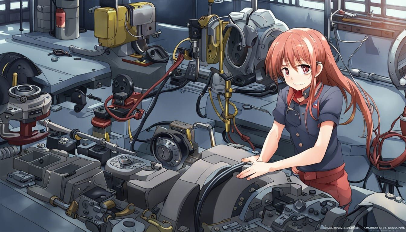 Anime mechanic - AI Generated Artwork - NightCafe Creator