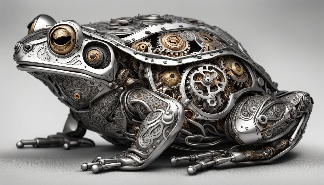 mechanical toad - AI Generated Artwork - NightCafe Creator