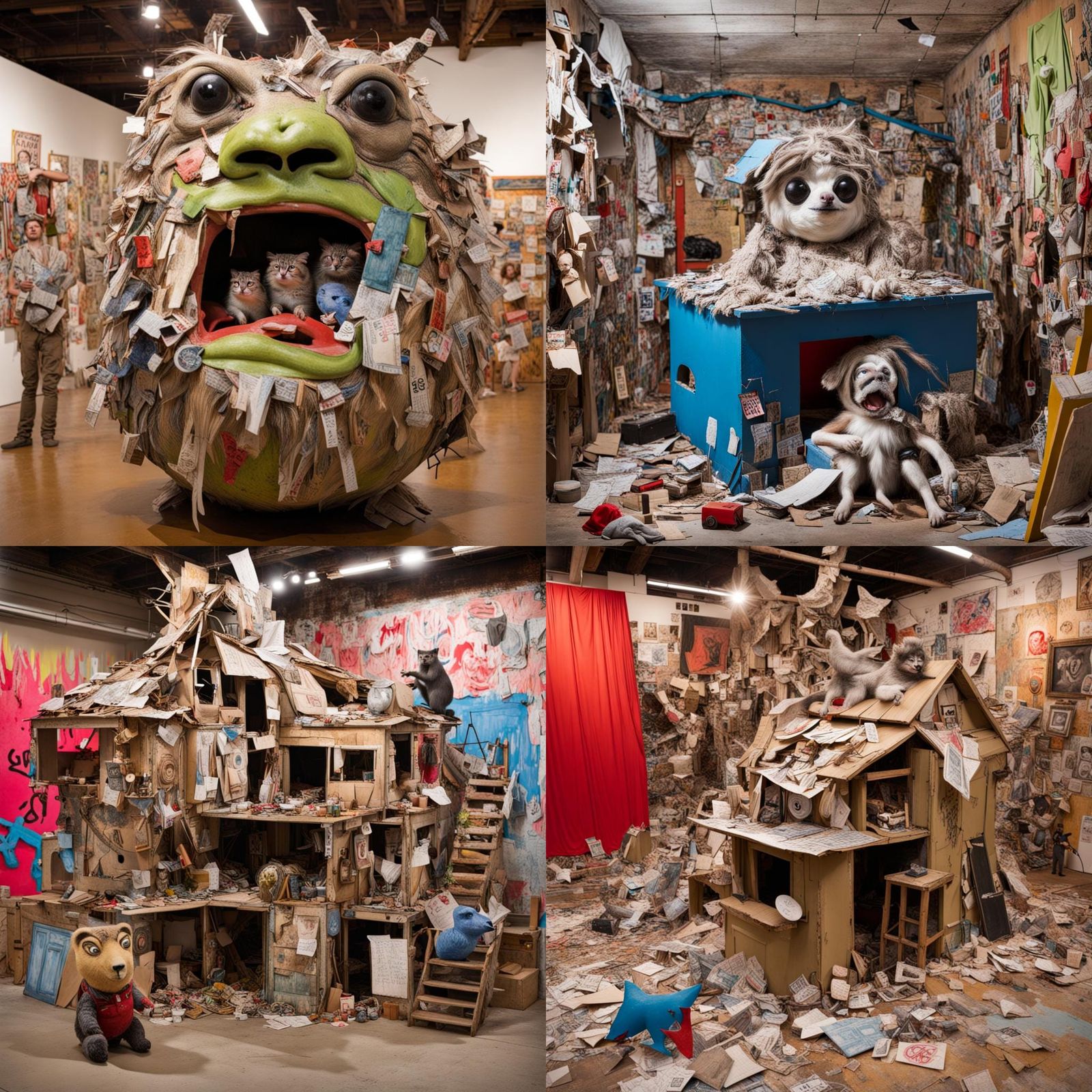 grumpus kerfluffle by artist "Thomas Hirschhorn" - AI Generated Artwork ...