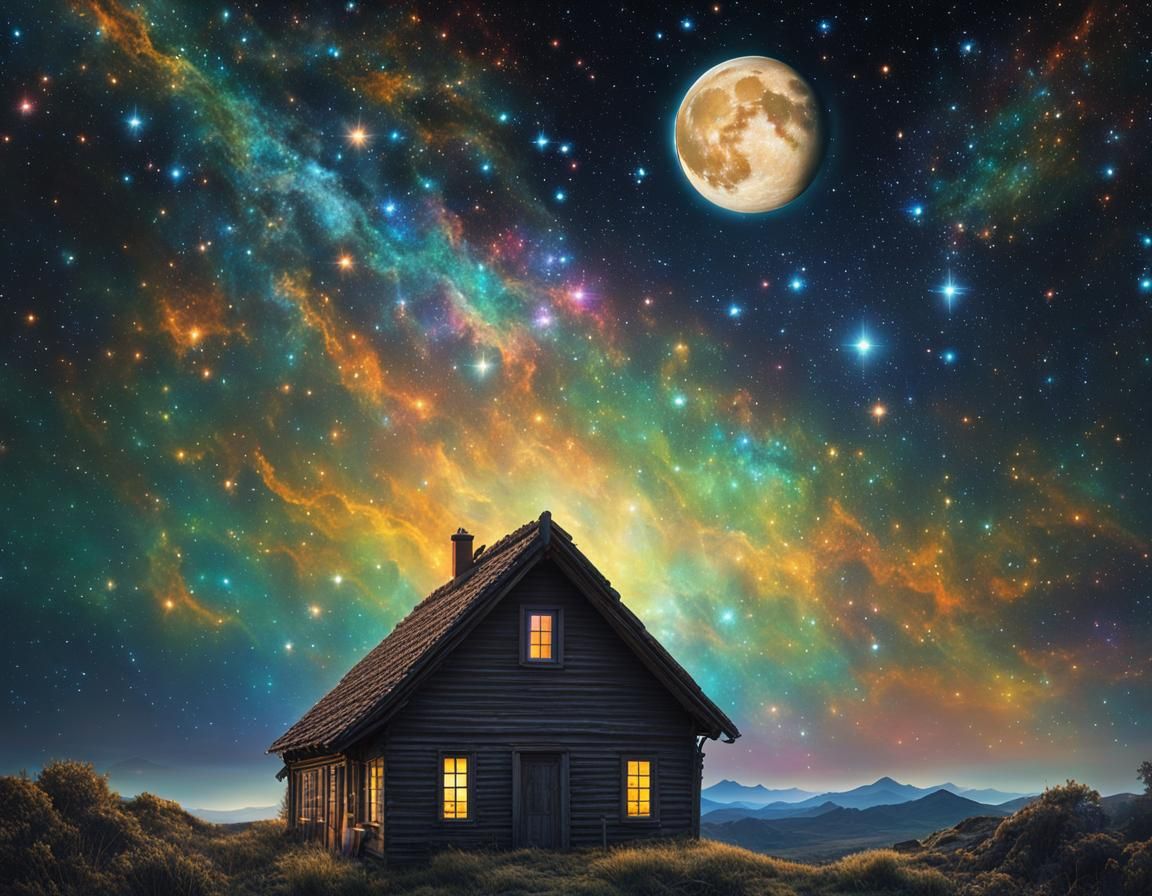 The endless night sky - AI Generated Artwork - NightCafe Creator