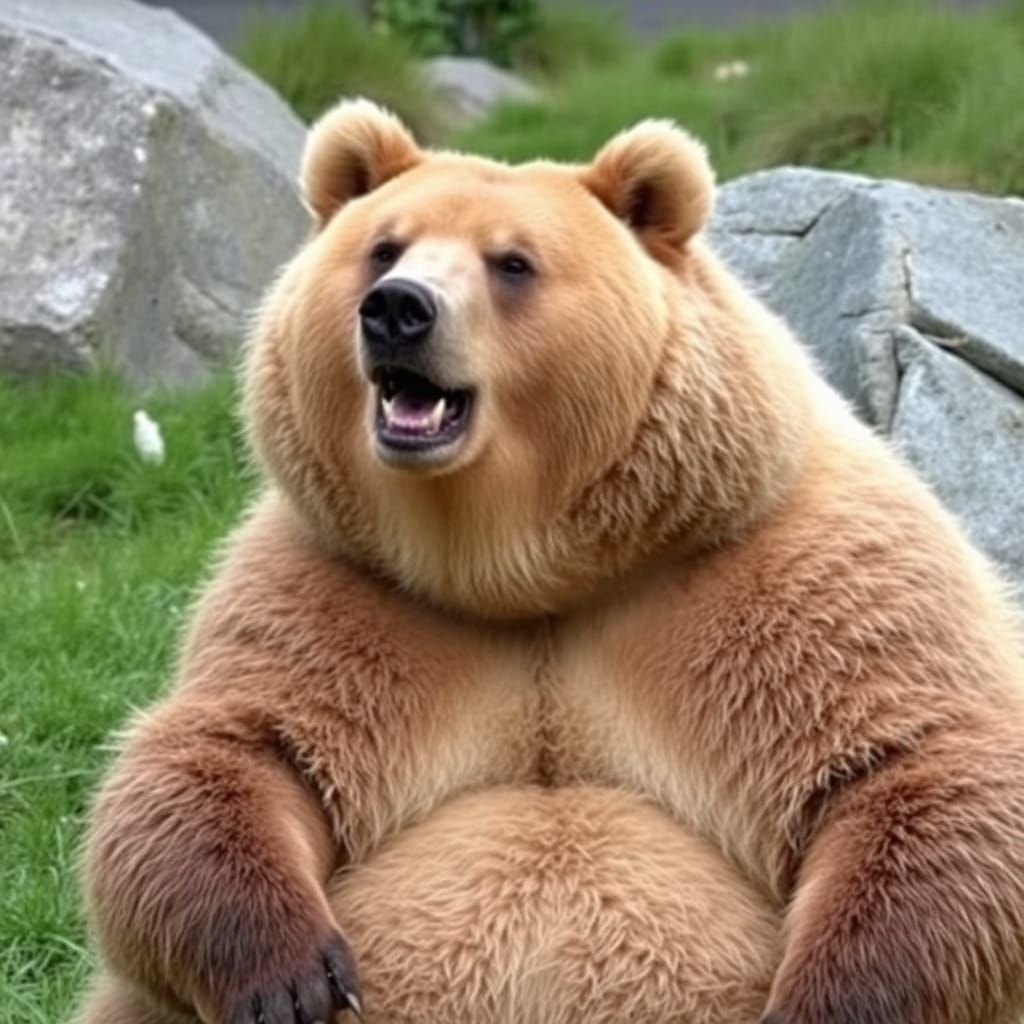 Random obese bear photograph - Obese Bear: A Wildlife Photog...