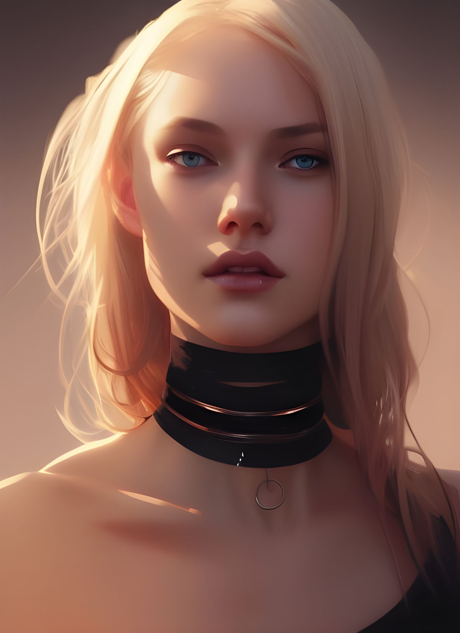 Blonde Choker Ai Generated Artwork Nightcafe Creator