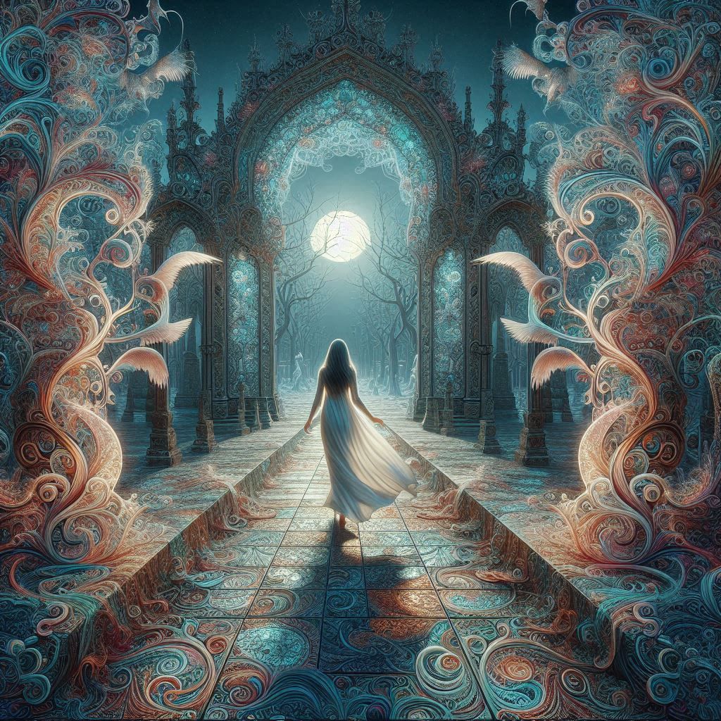 ENDLESS PATH OF A WANDERING GHOST - AI Generated Artwork - NightCafe Creator