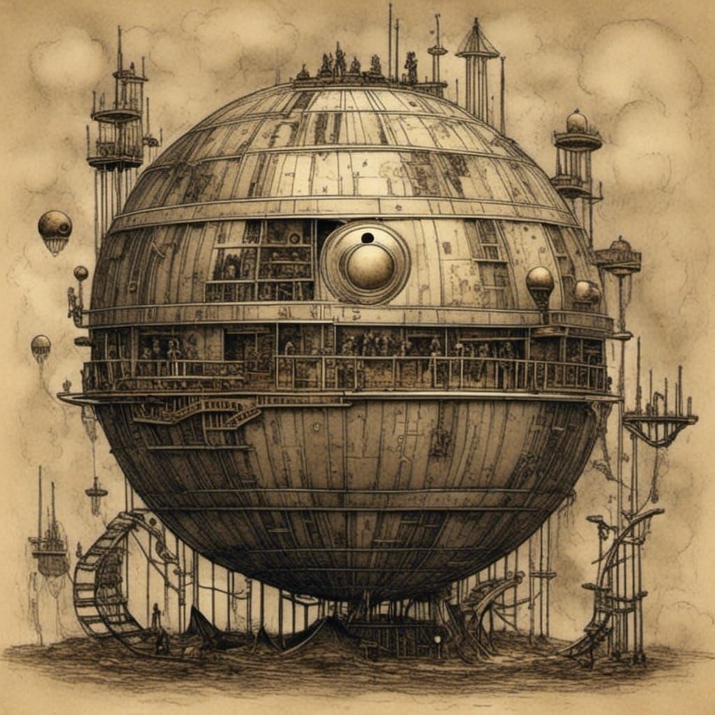 The Death Star - AI Generated Artwork - NightCafe Creator