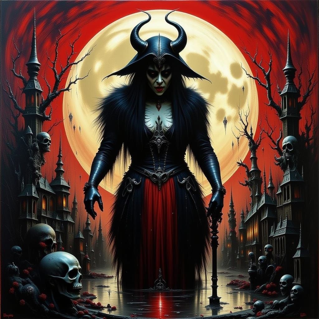 Gothic Mansion of Dark Despair - AI Art