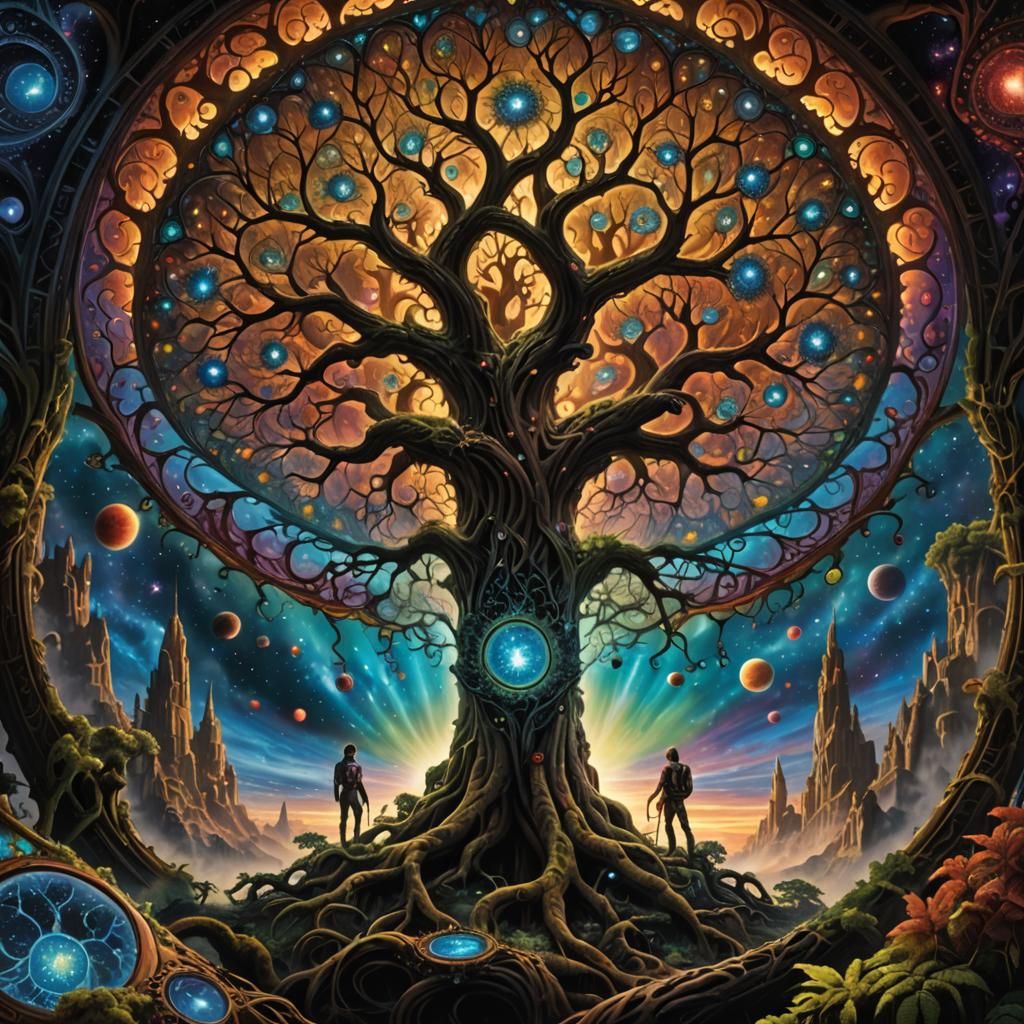 Alien Tree of Life III - AI Generated Artwork - NightCafe Creator