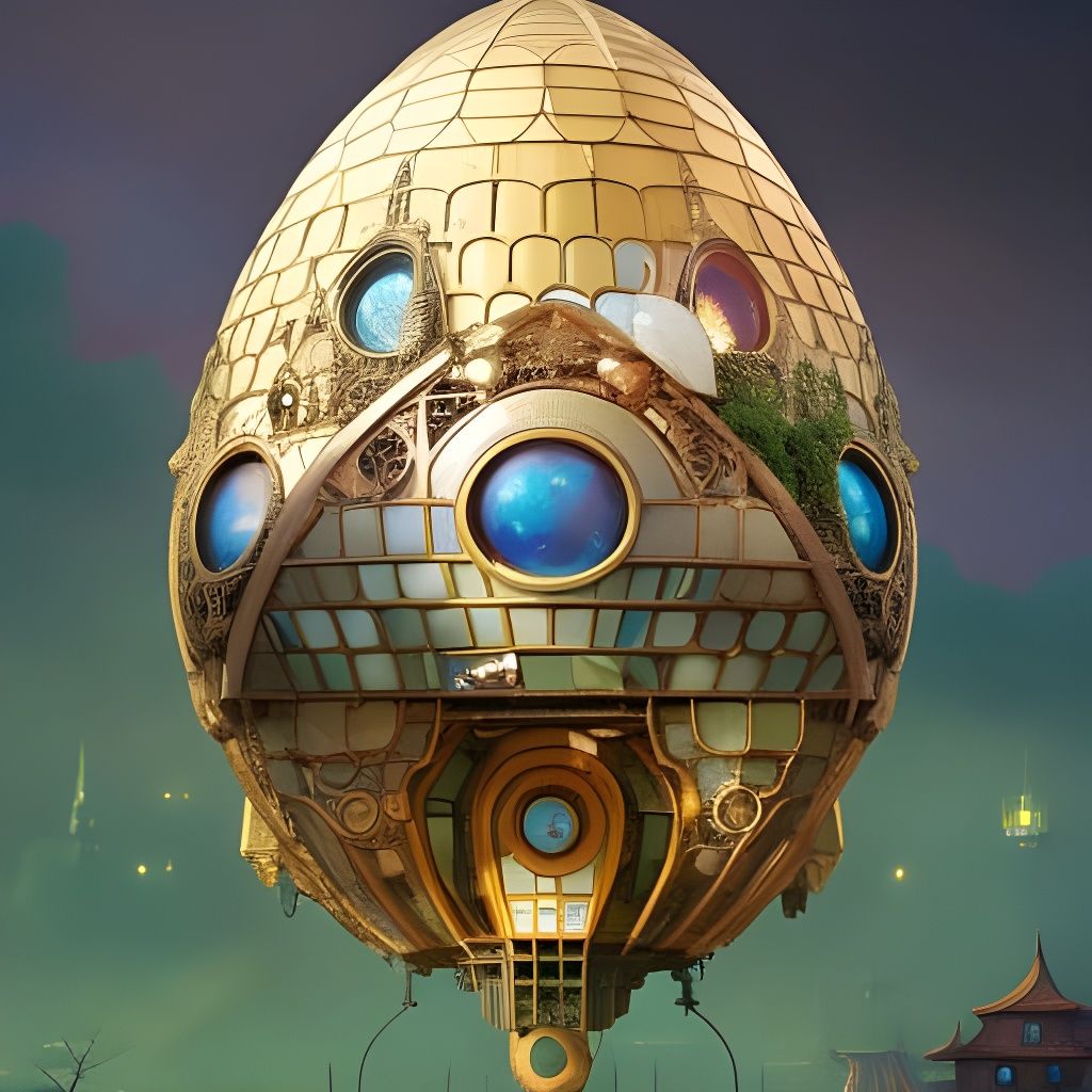 Egg-shaped Dreams: The Unique Architecture of Eggbert Eggerson 07 - AI ...