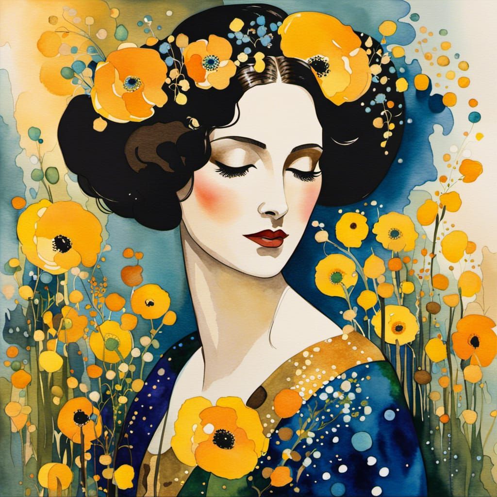 Watercolor__Adele - AI Generated Artwork - NightCafe Creator