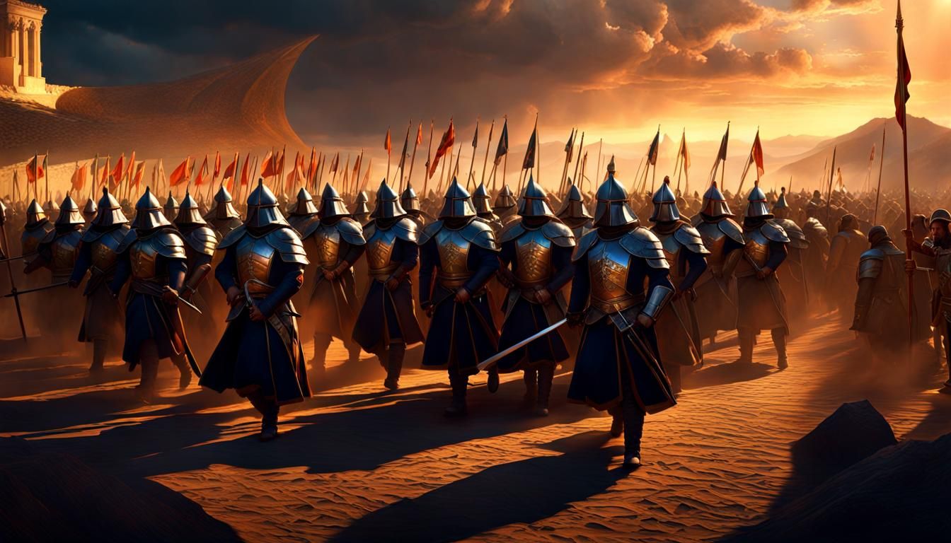 Portrait of Chilazzamo Tygarian - Founder of Golan´s Caravanserai - AI ...