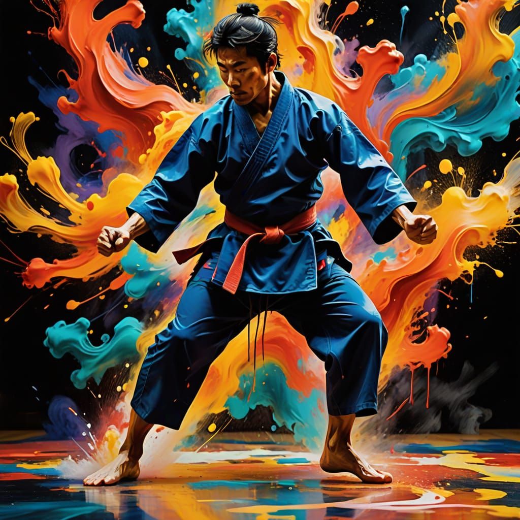 Abstract representations of motion, energy, and focus inspired by ...