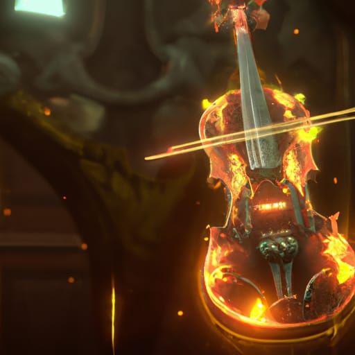 Satanic violin - AI Generated Artwork - NightCafe Creator