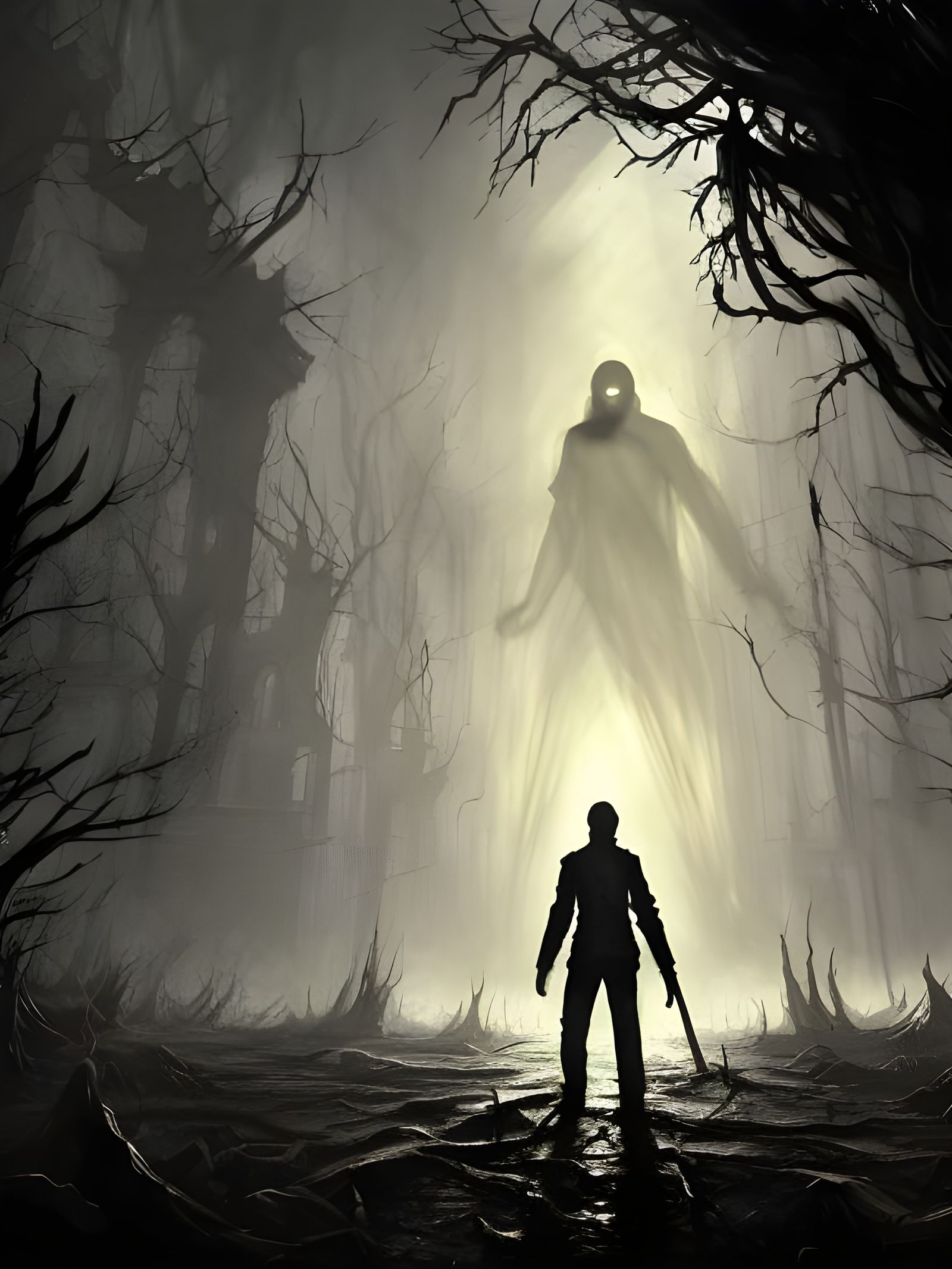 The shadow over me - AI Generated Artwork - NightCafe Creator