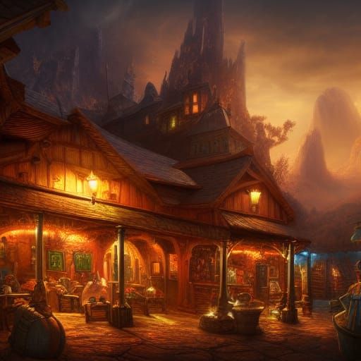 Favorite tavern - AI Generated Artwork - NightCafe Creator