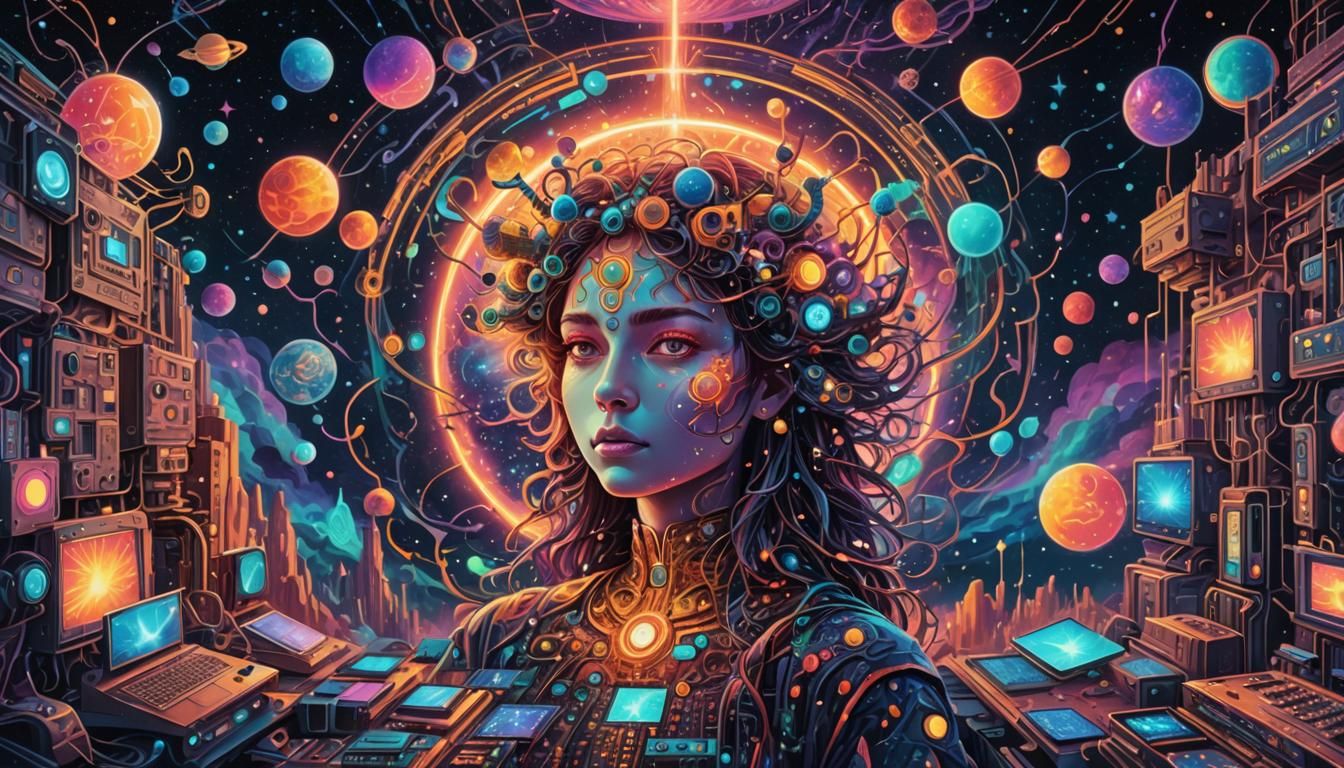 cosmic computers - AI Generated Artwork - NightCafe Creator
