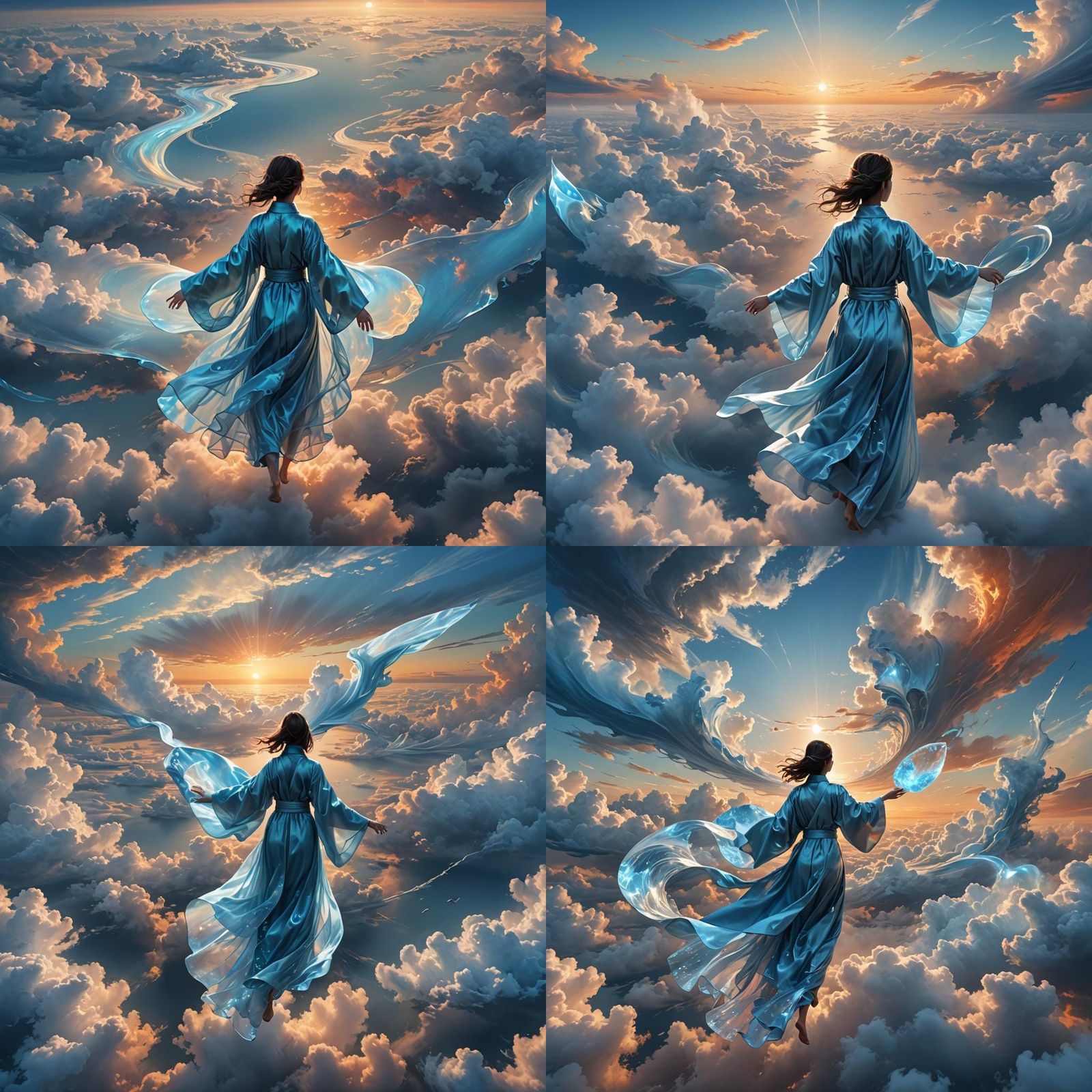 Lady cloud - AI Generated Artwork - NightCafe Creator