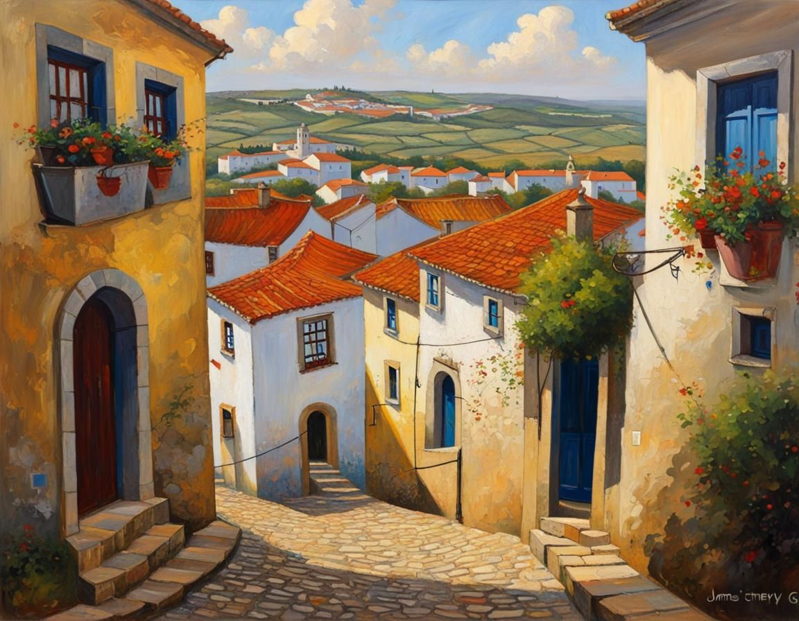 Beautiful European Country Scene - AI Generated Artwork - NightCafe Creator